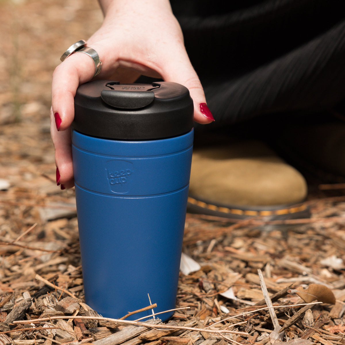 KeepCup Commuter L 16oz Cobalt Black | Coffee To-Go Mug