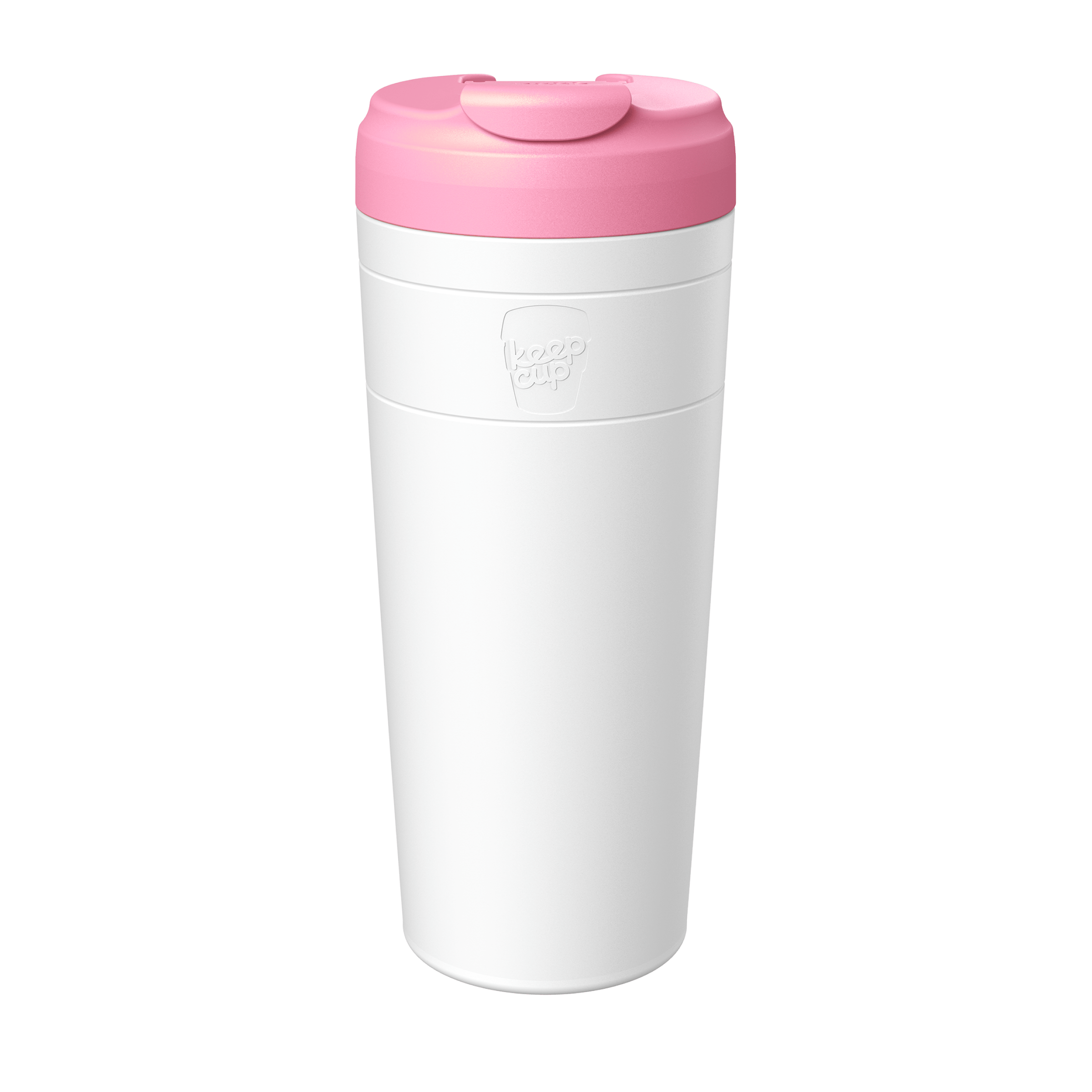 KeepCup White Pink Commuter 20oz | Insulated Travel Mug UK
